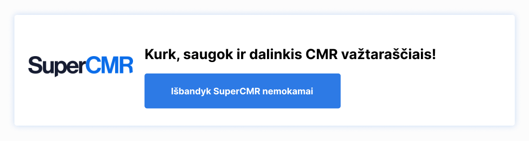 CMR forma - kaip ją pildyti? - SuperCMR